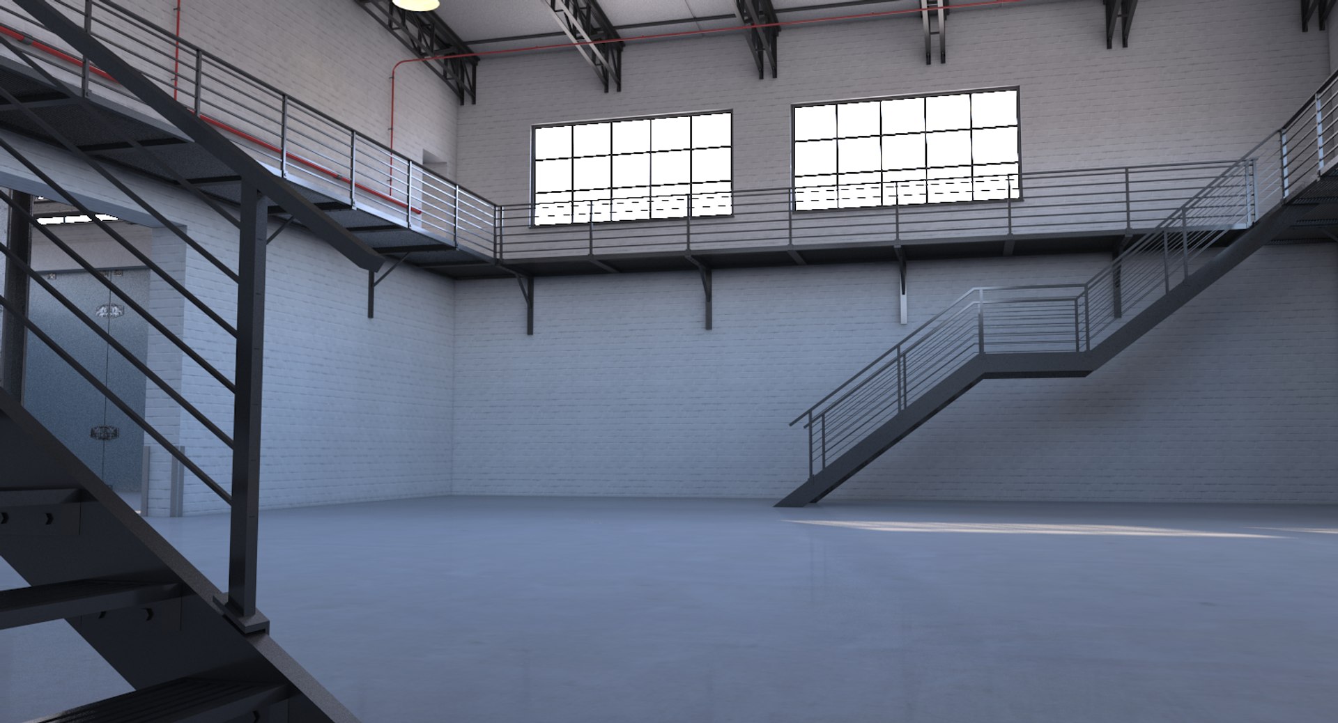 warehouse interior 3d model