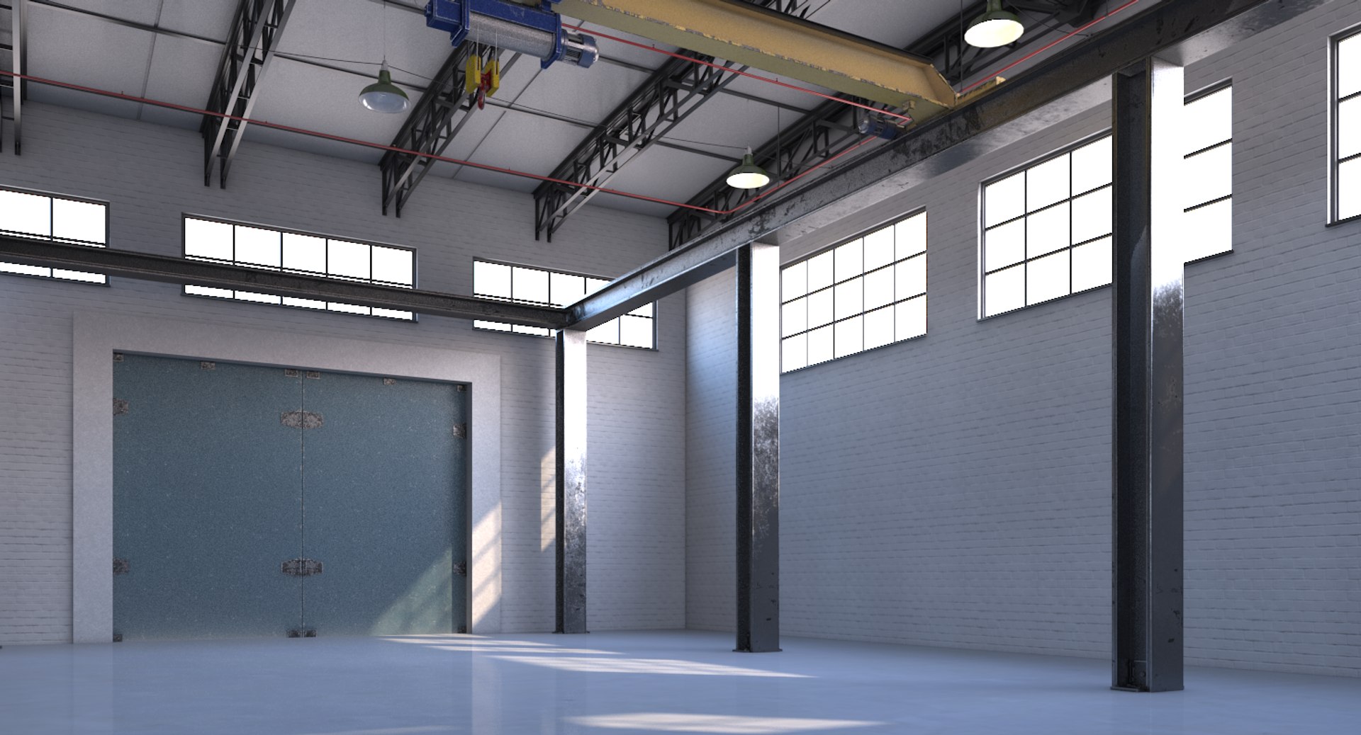 warehouse interior 3d model