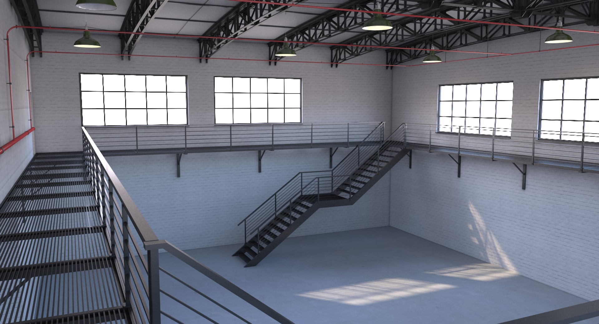 Warehouse Interior 3d Model