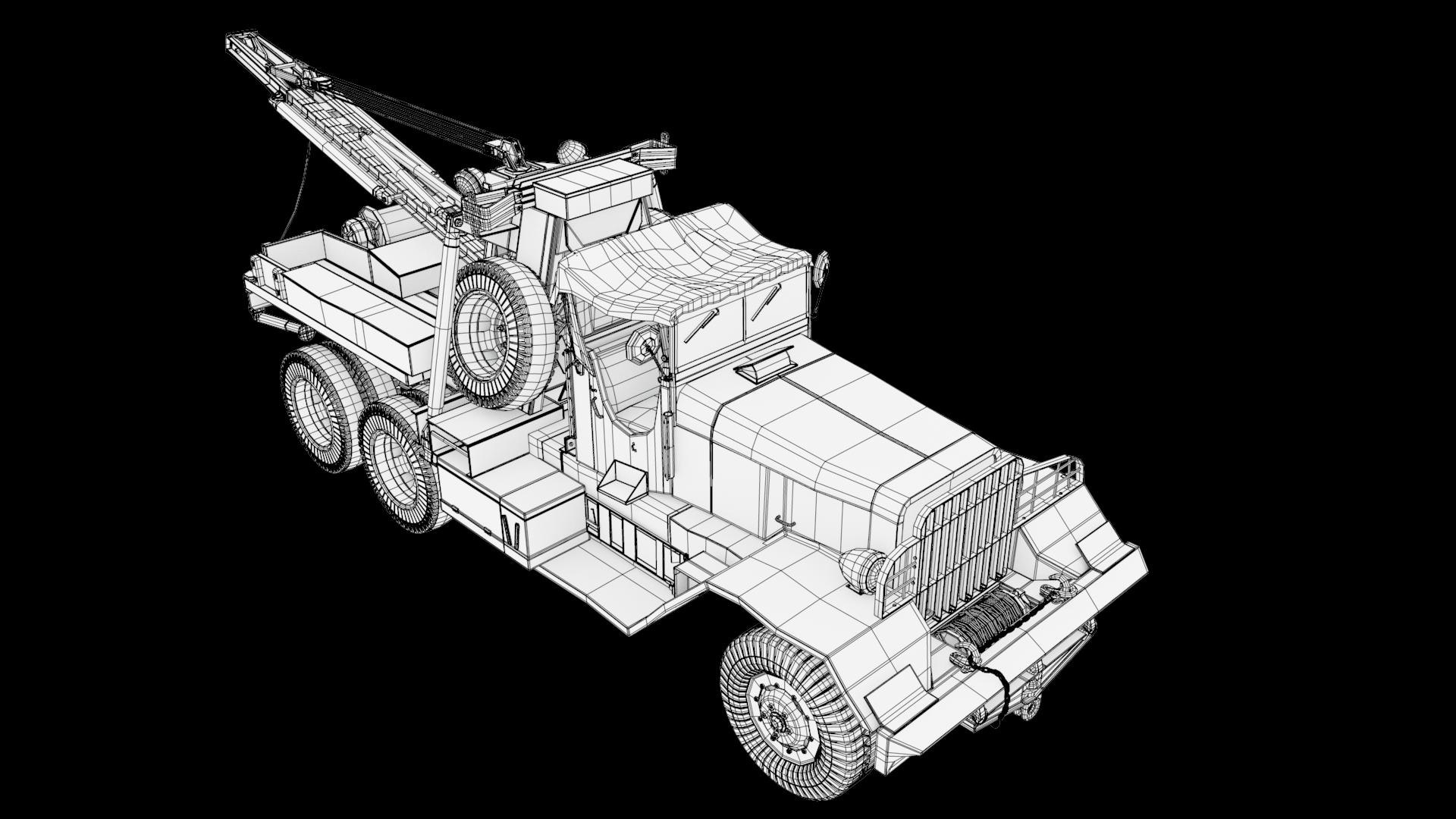 army ward diamond t 3d model