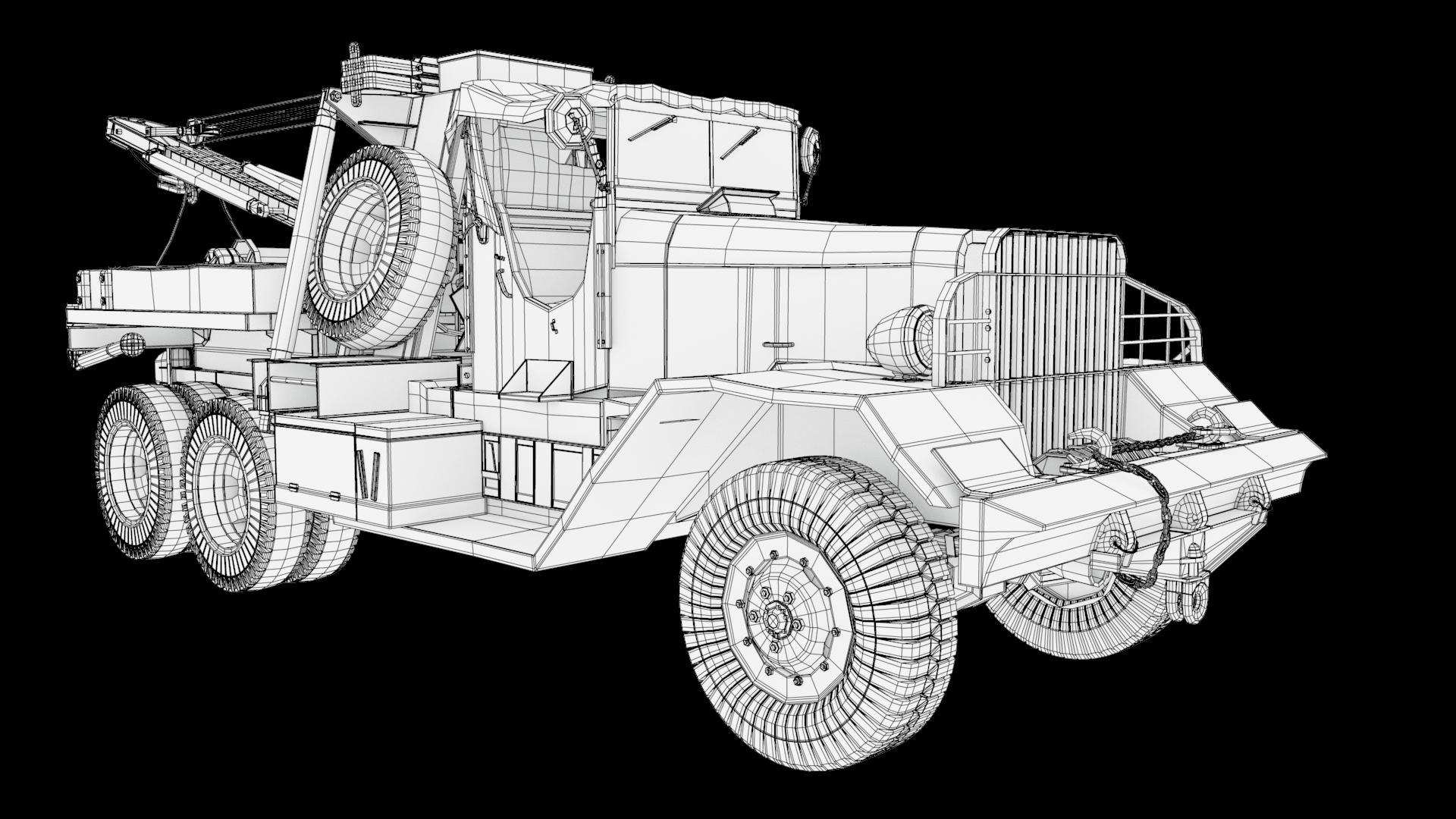 army ward diamond t 3d model