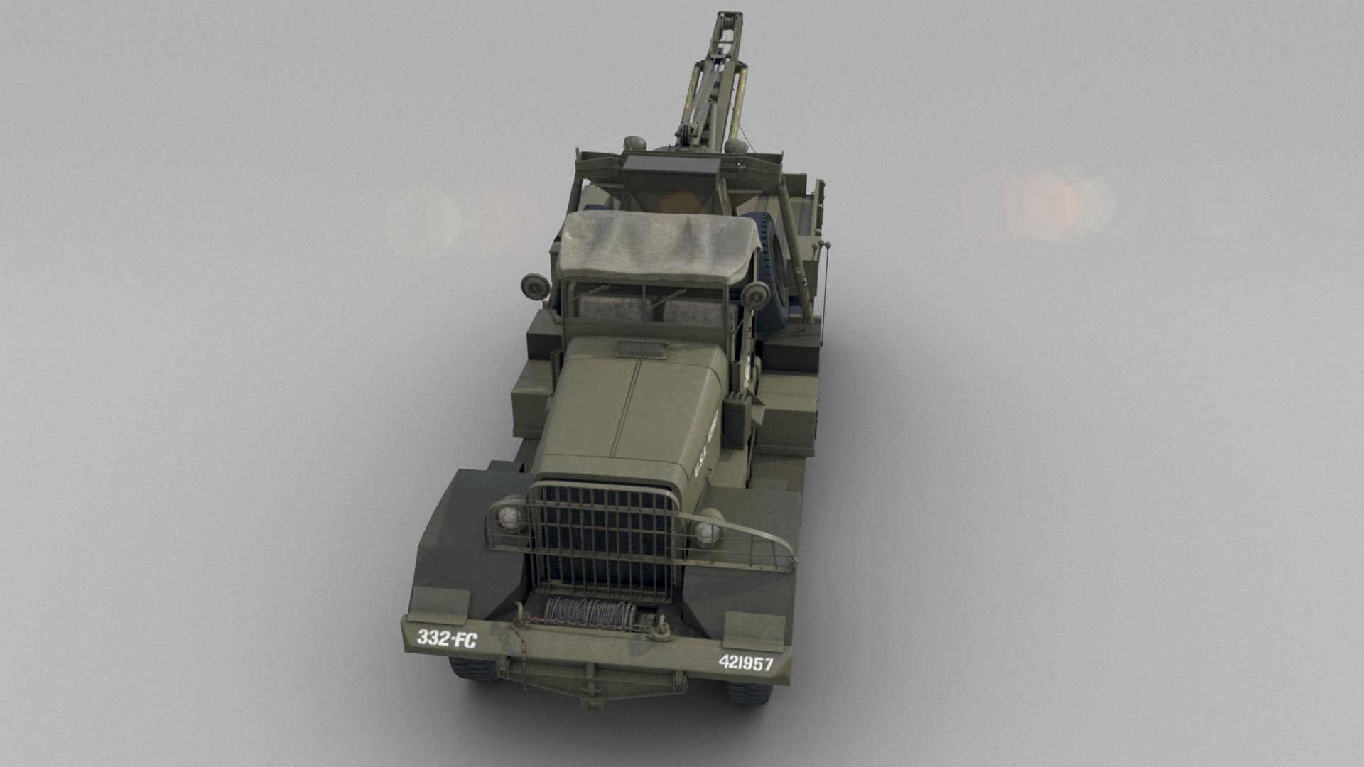 army ward diamond t 3d model