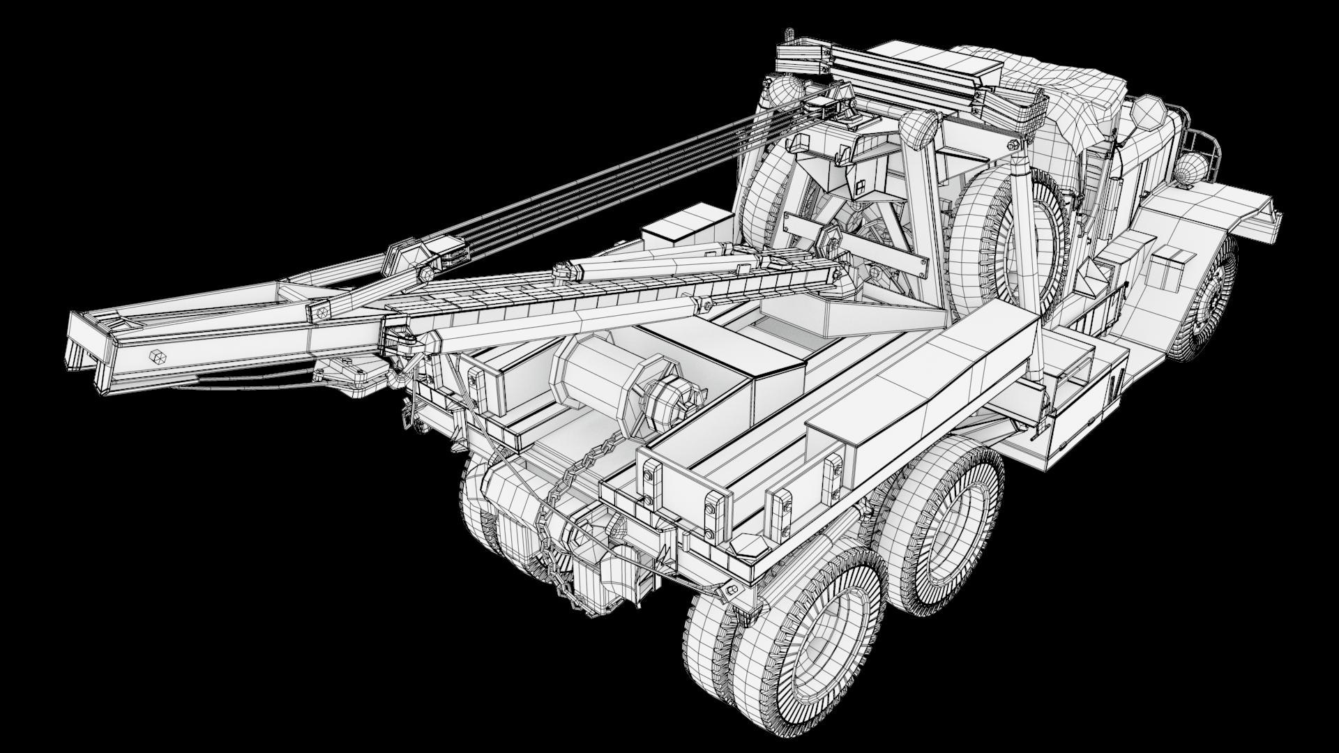 army ward diamond t 3d model