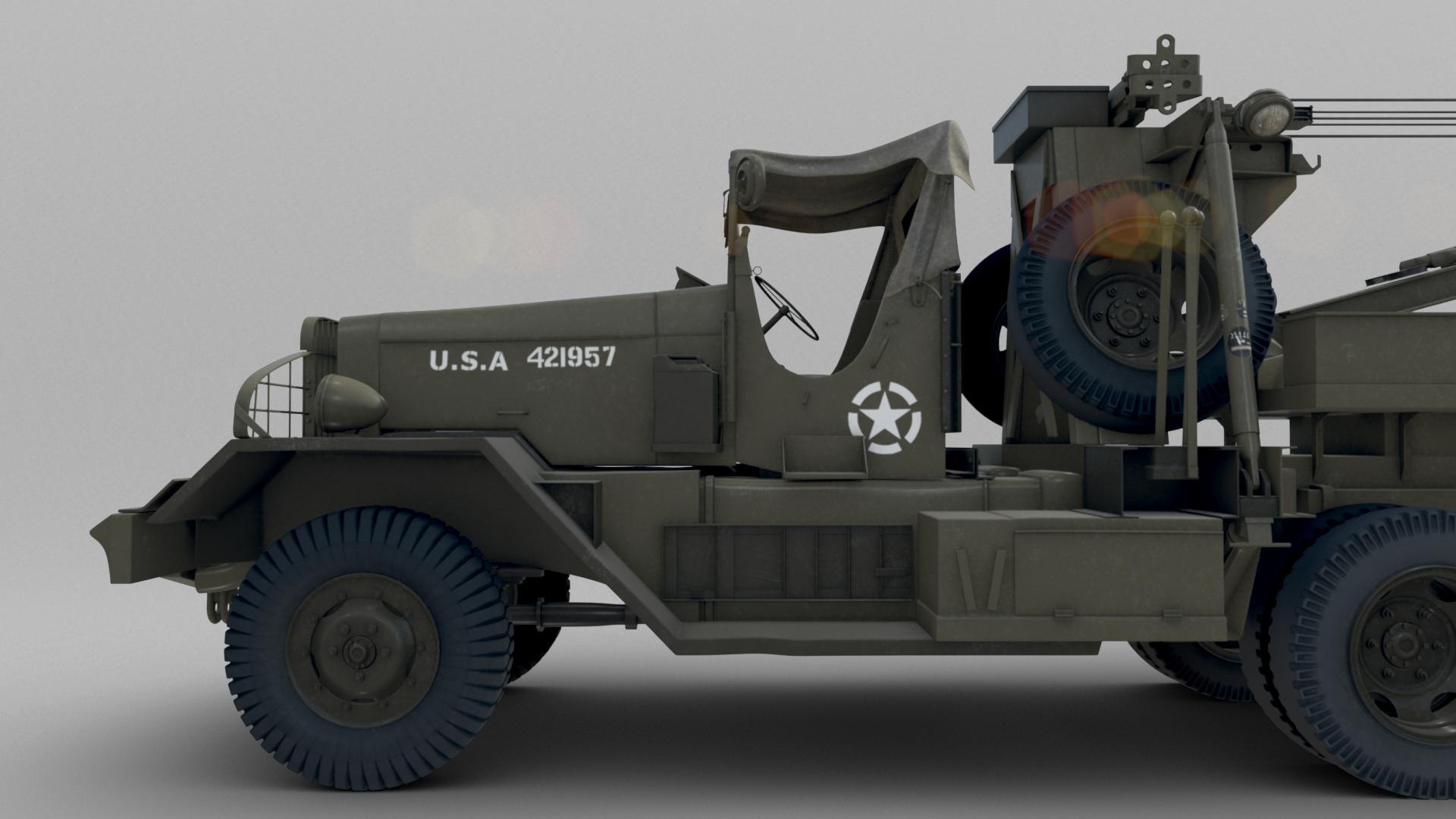 army ward diamond t 3d model