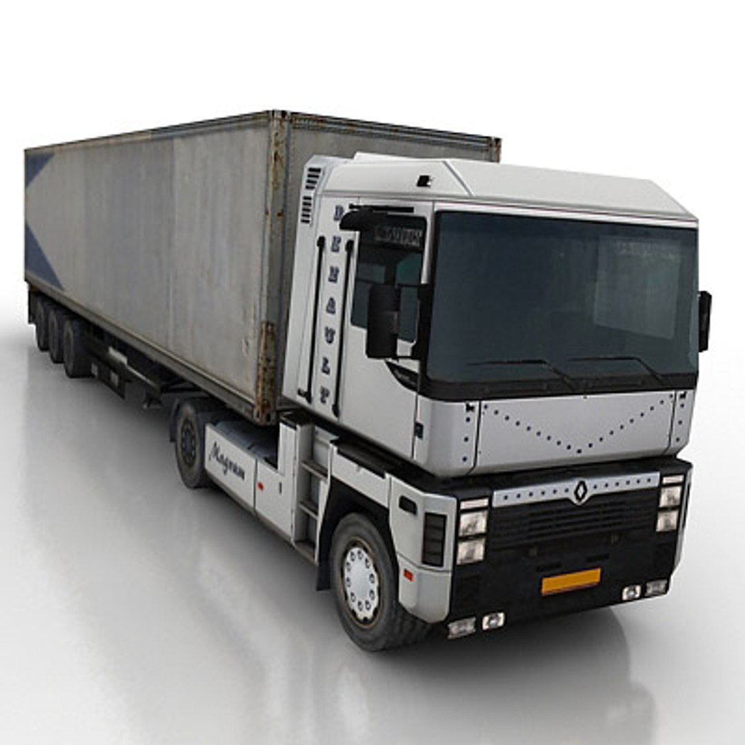 Vehicle Truck Trailer 3d Max
