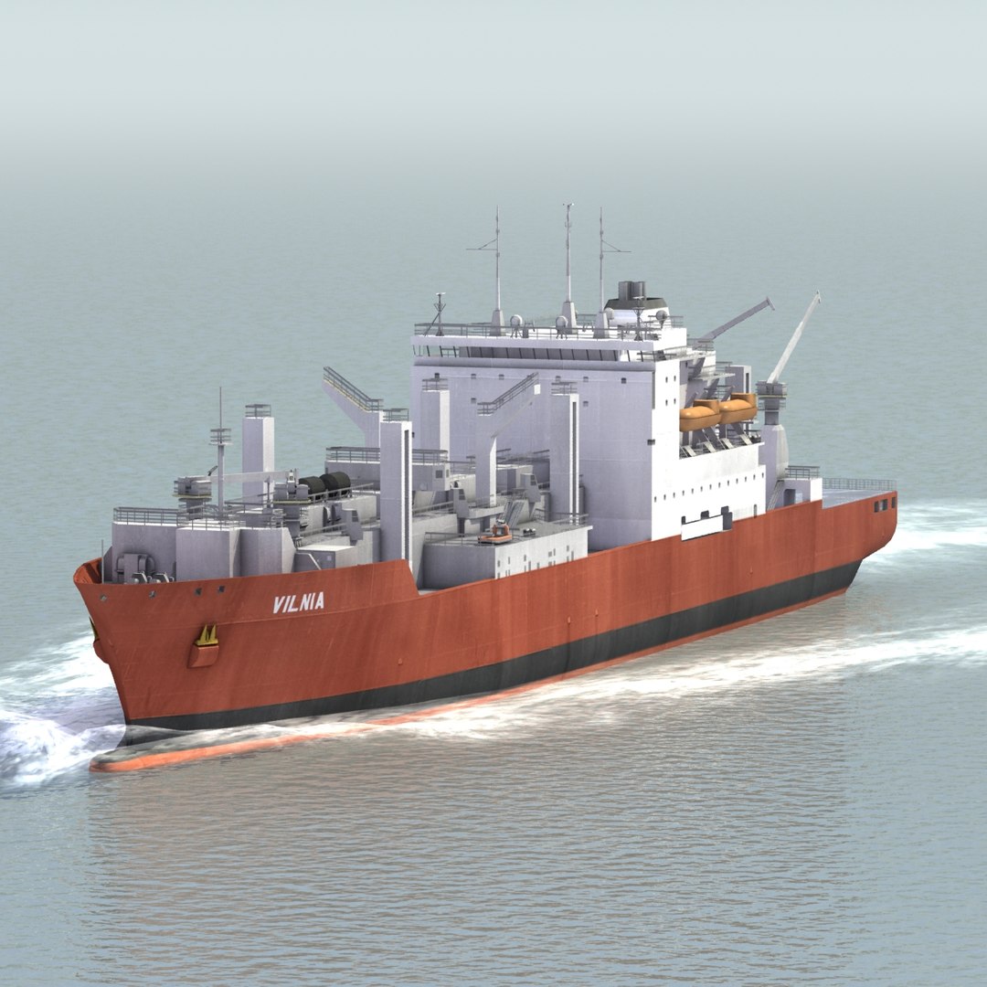 Dry Cargo Container Ship 3ds
