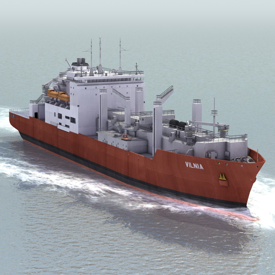 Dry Cargo Container Ship 3ds