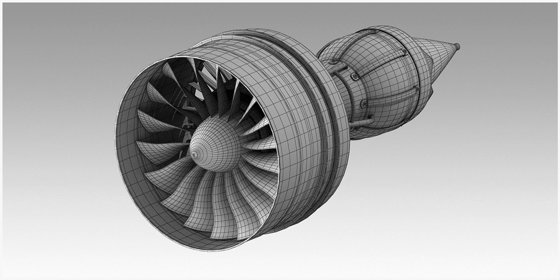 3D boeing 747-8 engine - TurboSquid 1464252