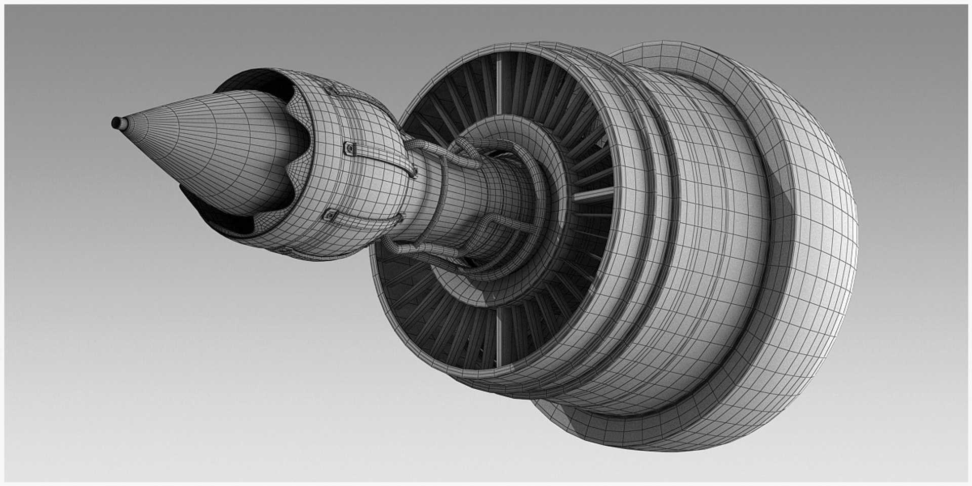 3D boeing 747-8 engine - TurboSquid 1464252