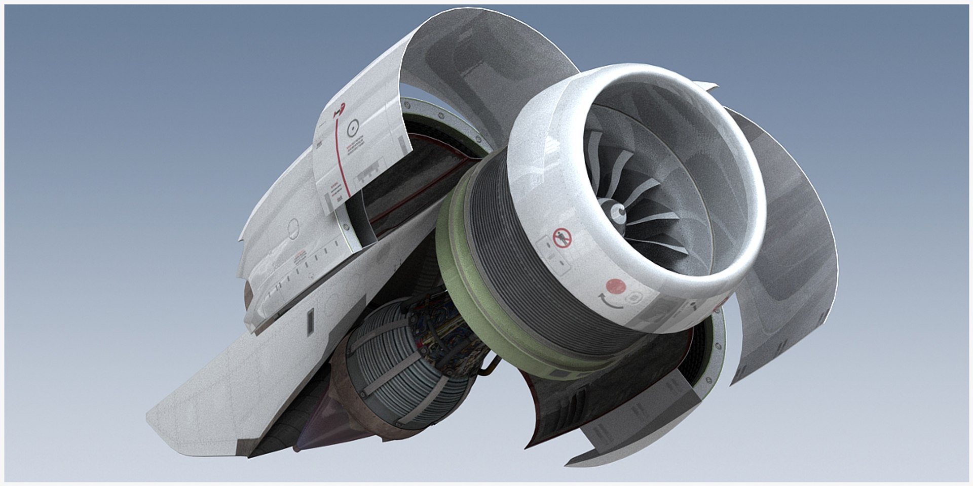 3D Boeing 747-8 Engine - TurboSquid 1464252