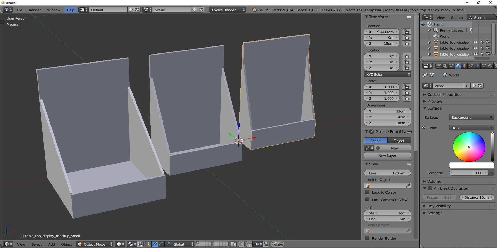 Table Display Mockups Model - TurboSquid 1486963