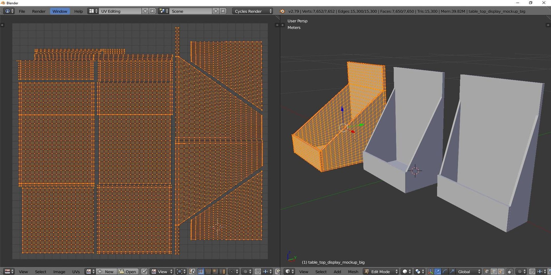 Table Display Mockups Model - TurboSquid 1486963