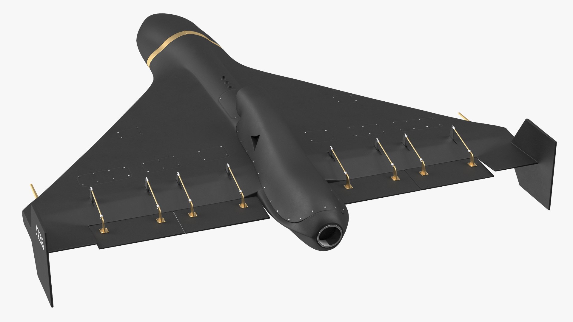 3D Shahed 238 Kamikaze Drone Black Model - TurboSquid 2232760