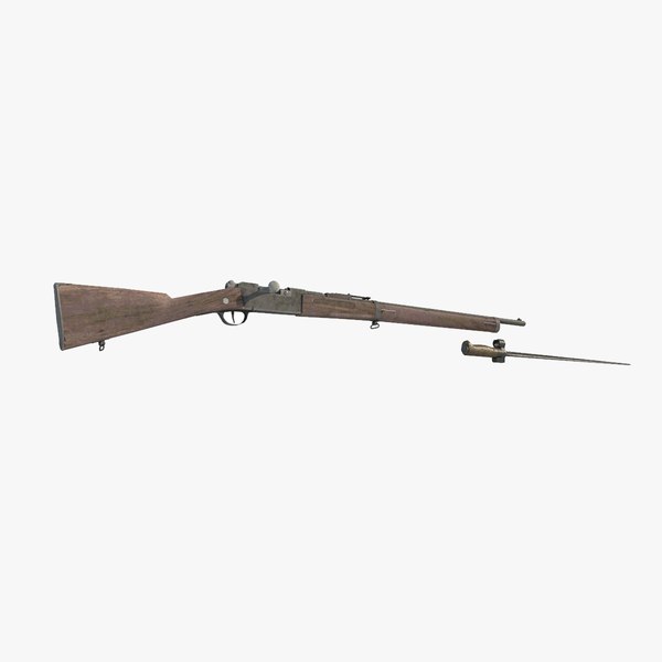 modelo 3d rifle de estilo antiguo - TurboSquid 2184700