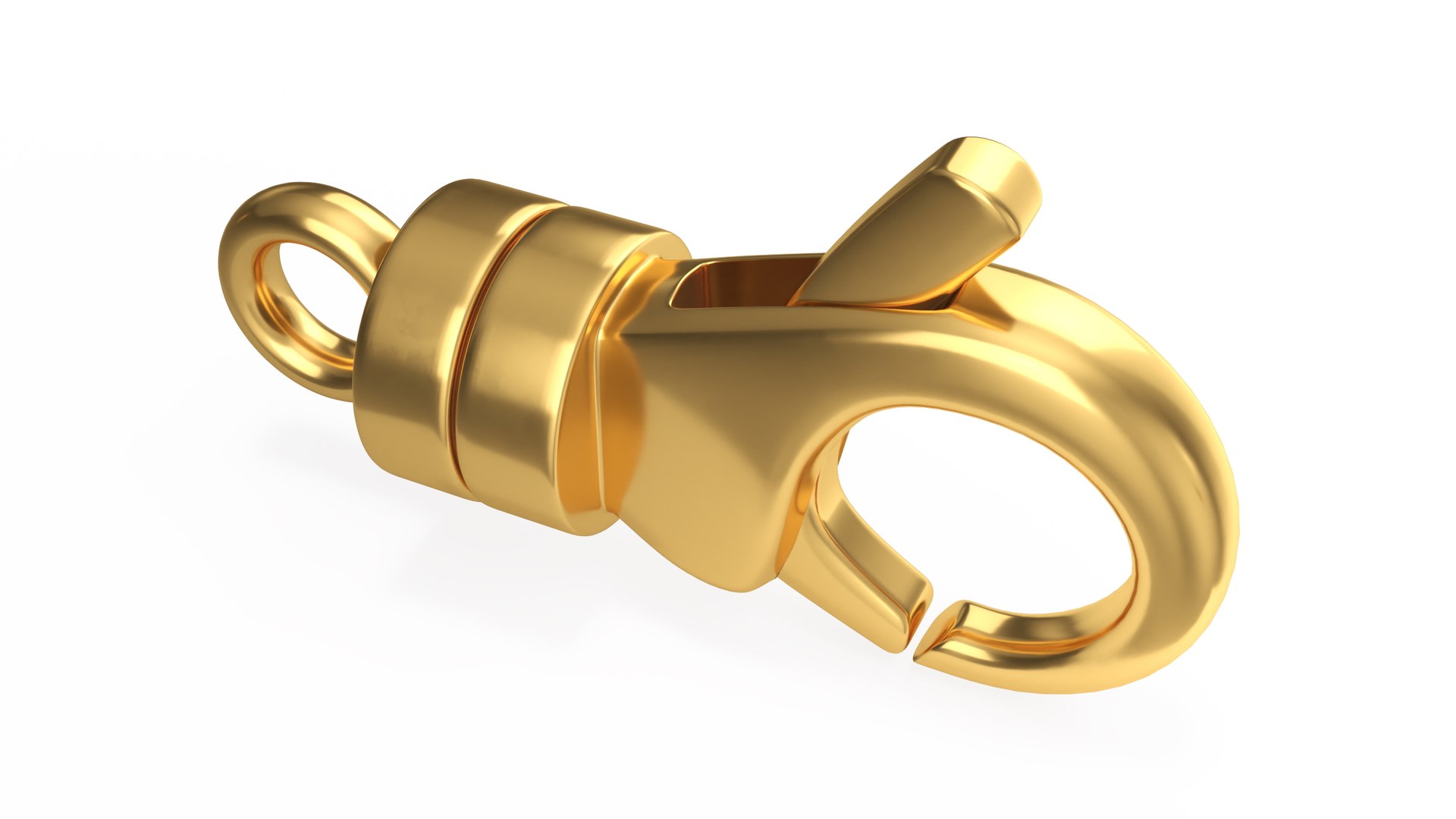 3D Gold Jewelry Clasps Collection Model - TurboSquid 2146101