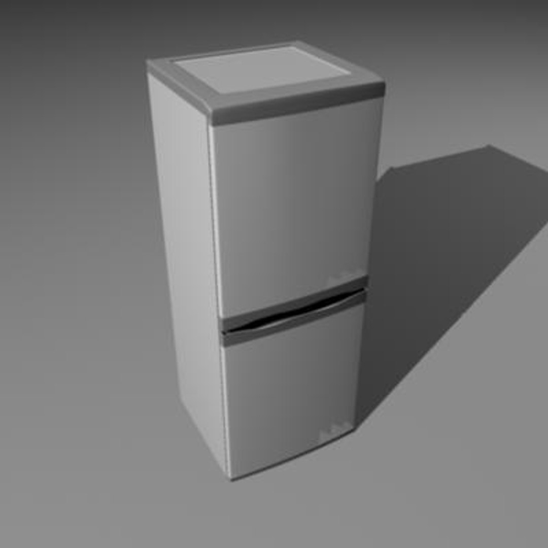 upright fridge freezer 3d model