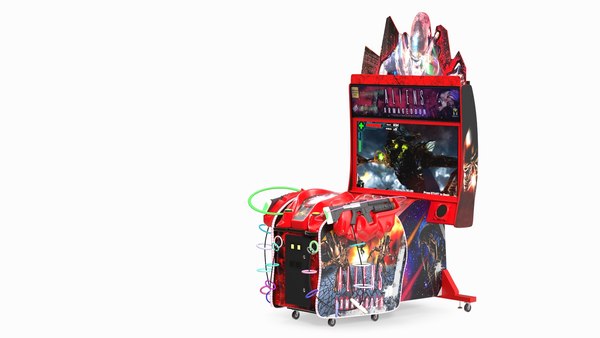 modelo 3d Arcade Machine Aliens Armageddon En Estado Estado Rigged ...
