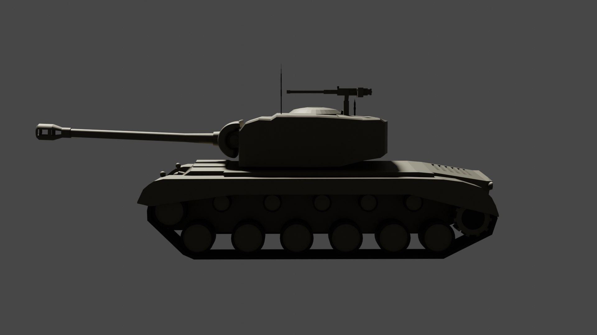 Free 3D Simple Tank M26 Model - TurboSquid 1522943