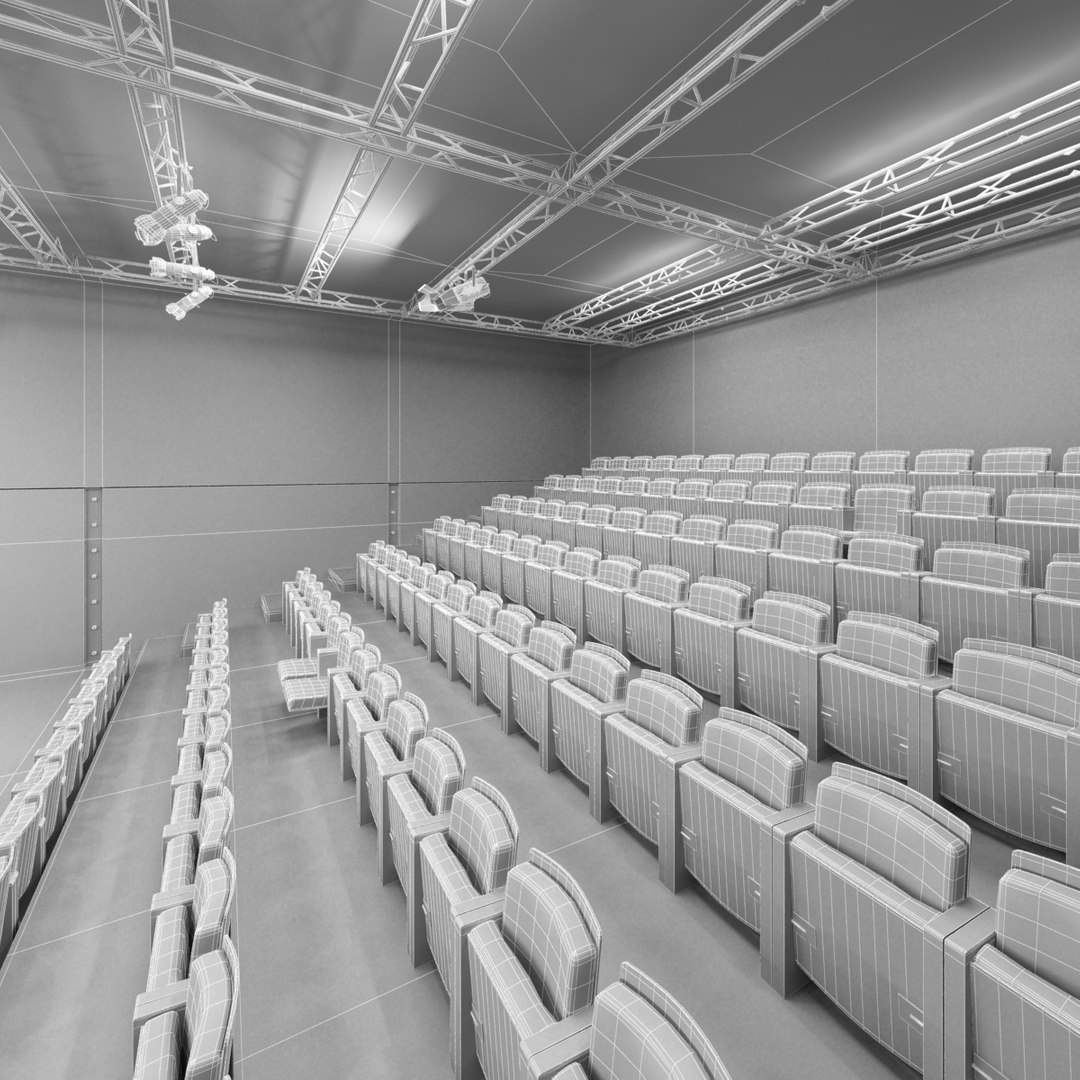 3d Obj Dance Hall Interior