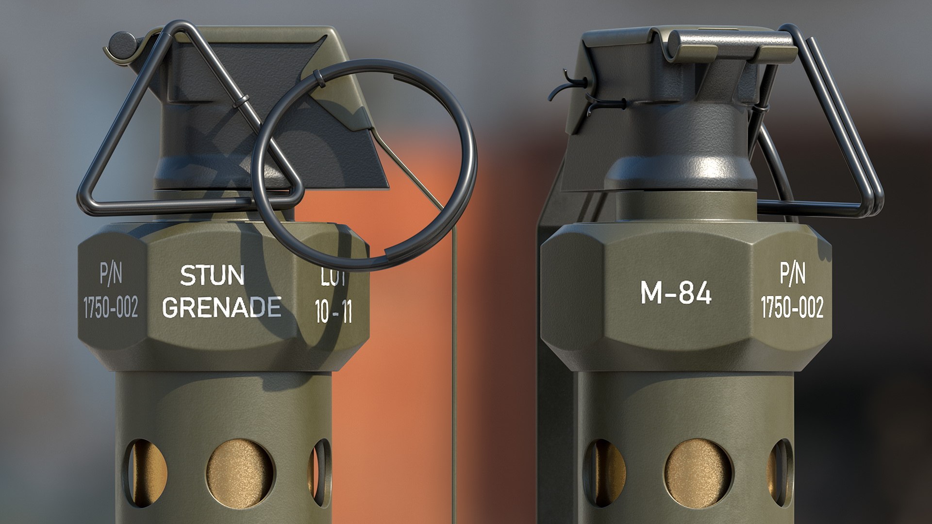 3D M84 Stun Grenade Model - TurboSquid 1619772