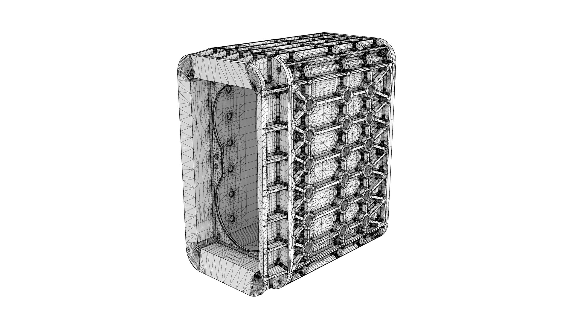 Aero Space Hard Drive Enclosure - HDD - 6 Drive 3D - TurboSquid 1956360