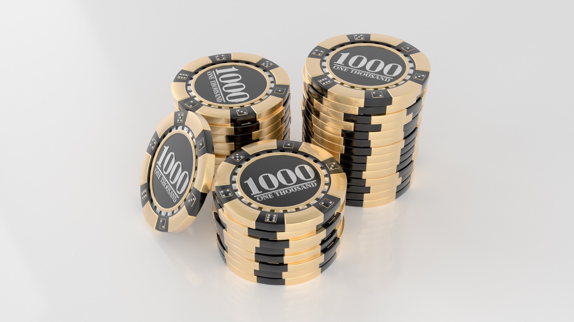 Stack casino chips 3D model - TurboSquid 1698314