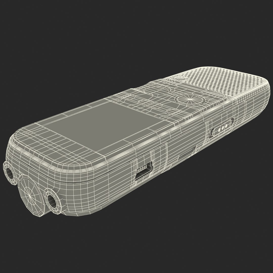 3d Sony Digital Voice Recorder Model