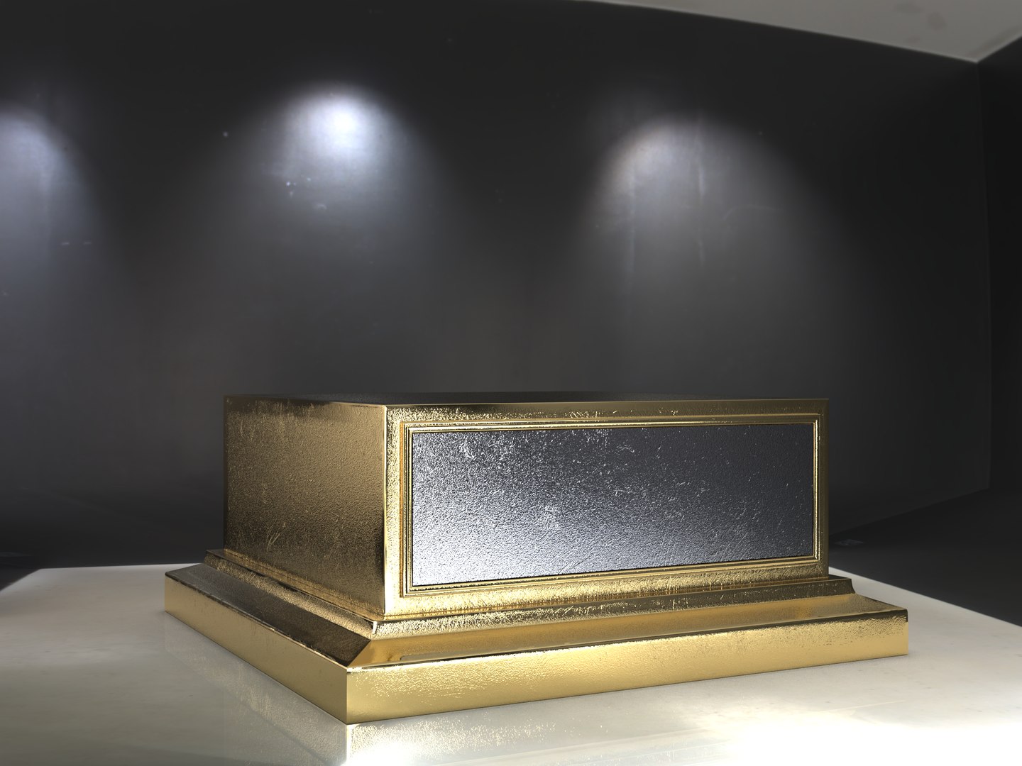 3D Golden Trophy Award Base Model - TurboSquid 2464272