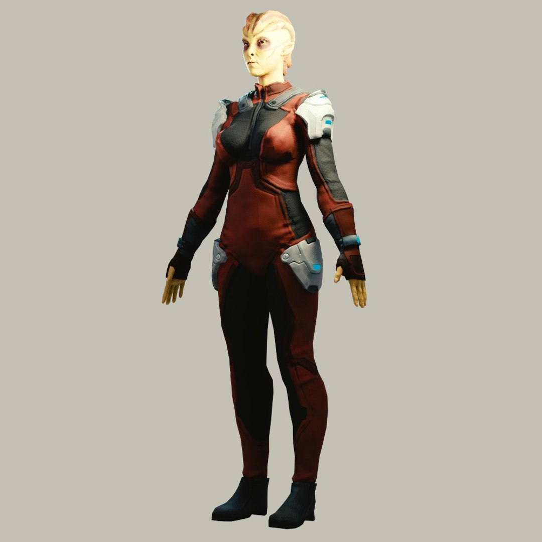 3D Female Alien - TurboSquid 1272246