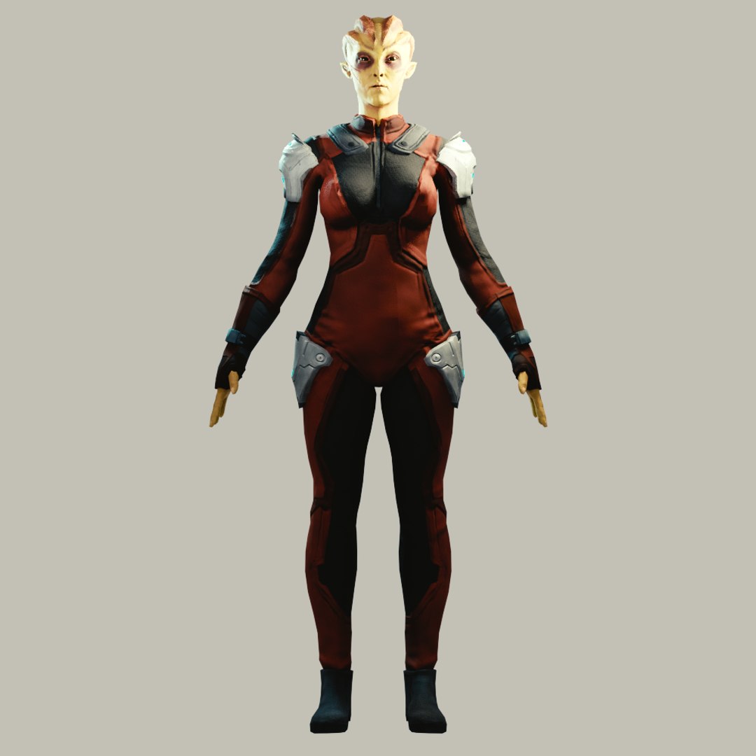 3D Female Alien - TurboSquid 1272246