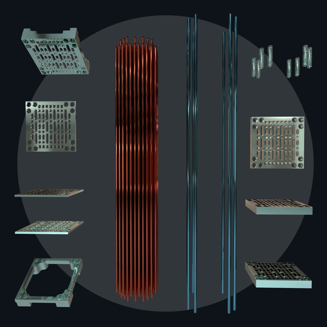 Fuel assembly 3D model - TurboSquid 1330376