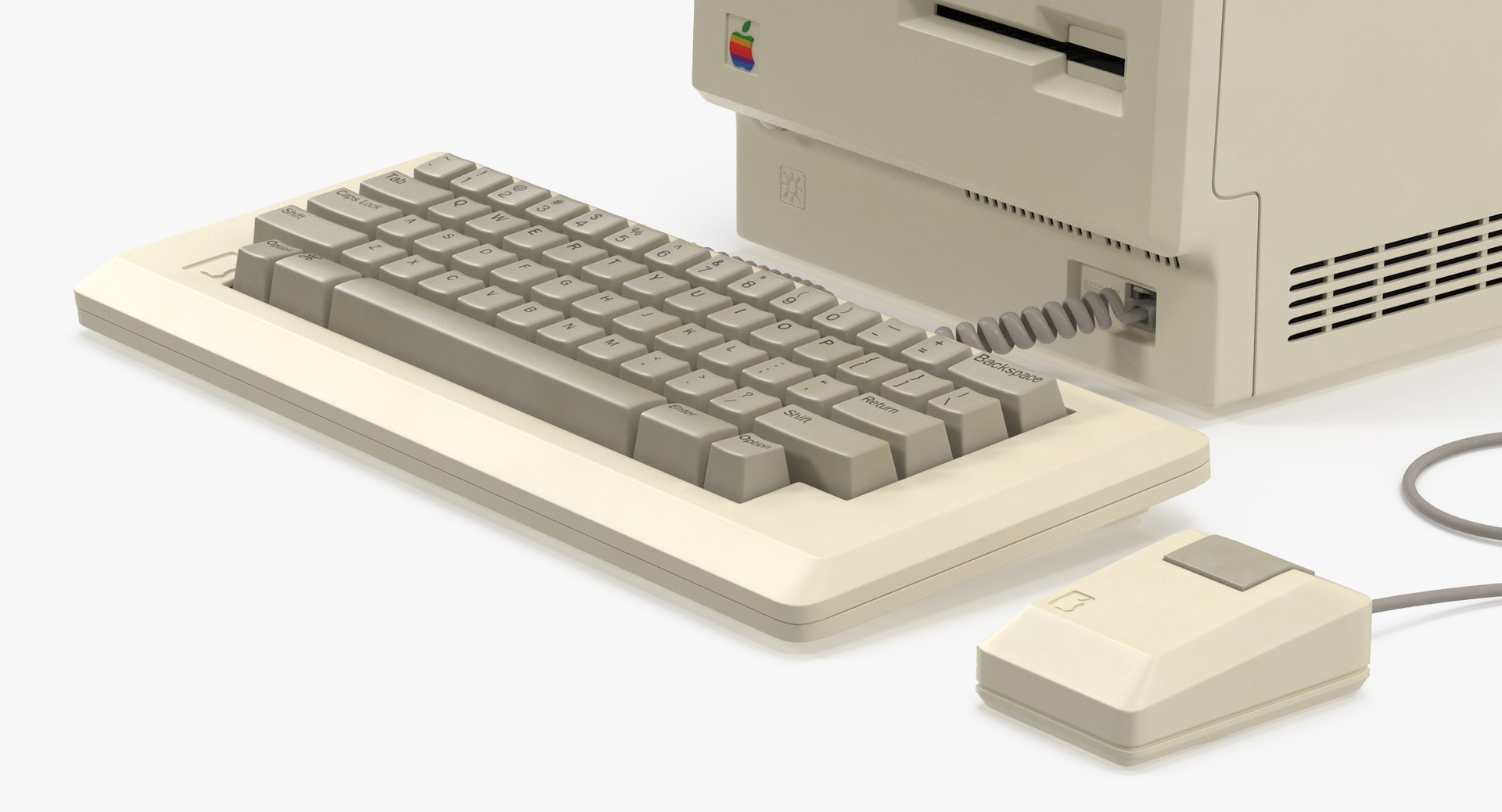 3d Apple Macintosh 128k Model