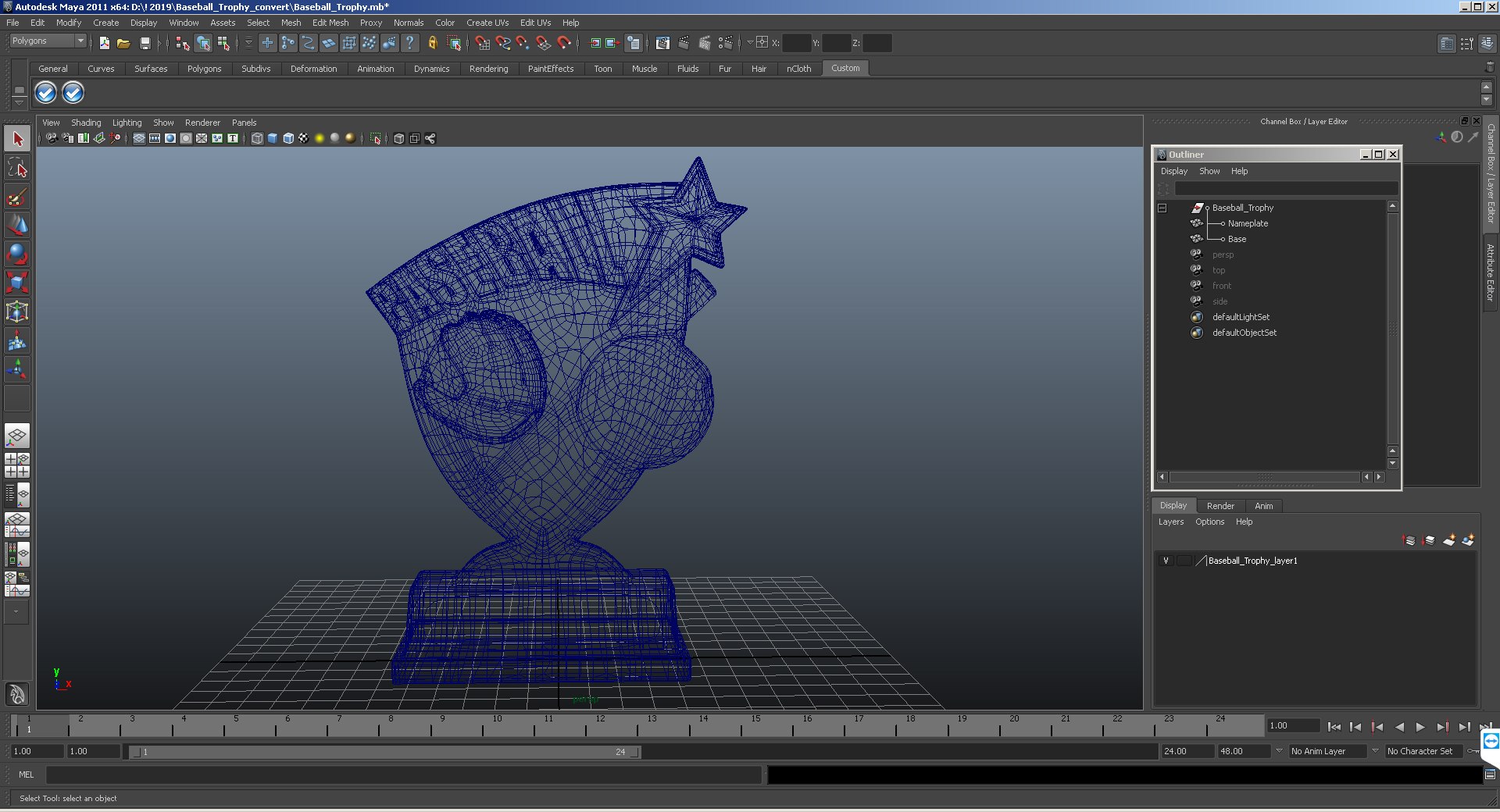 3D Baseball Trophy Ball - TurboSquid 1379903