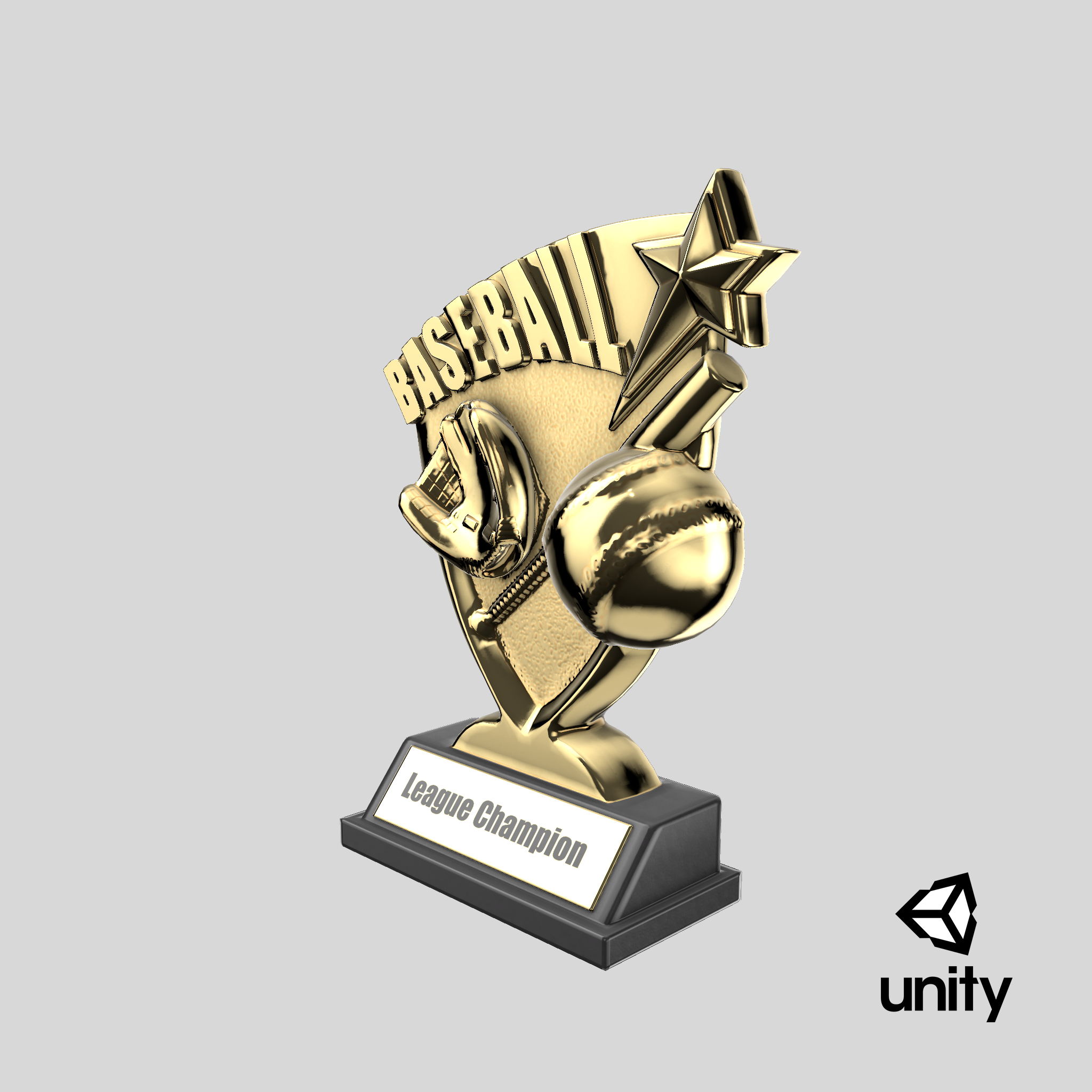 3D baseball trophy ball - TurboSquid 1379903