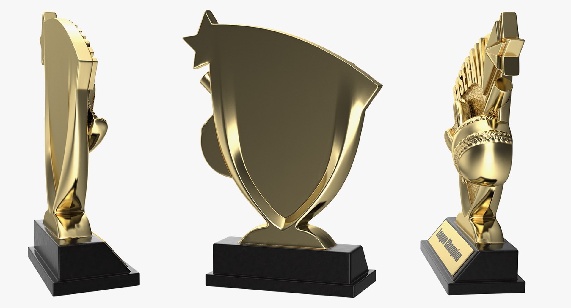 3D Baseball Trophy Ball - TurboSquid 1379903