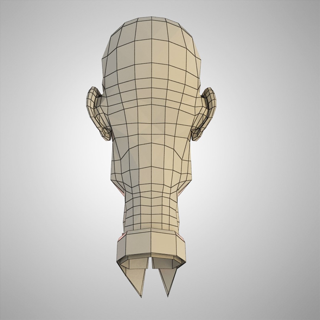 3d Funny Head Cartoon