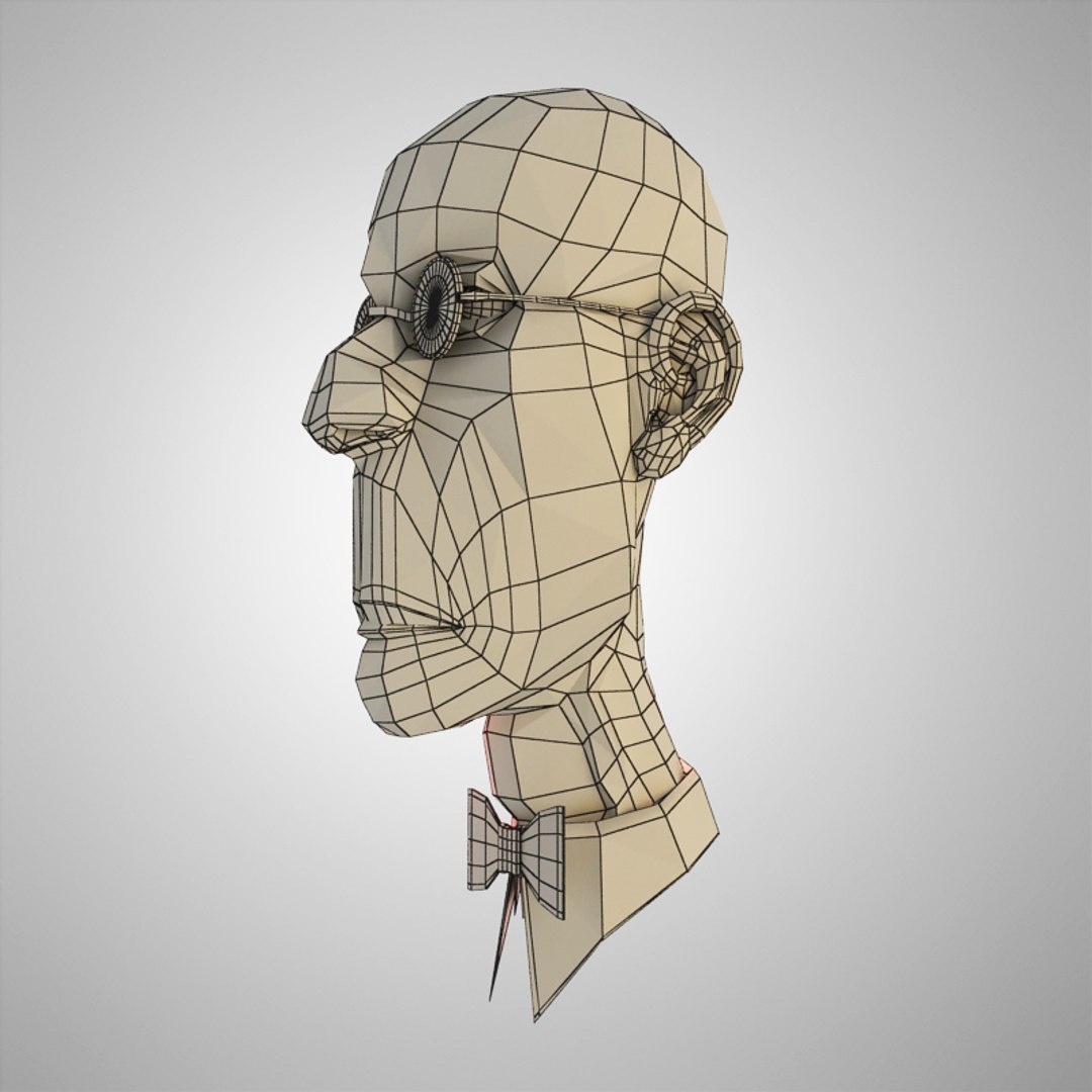 3d Funny Head Cartoon
