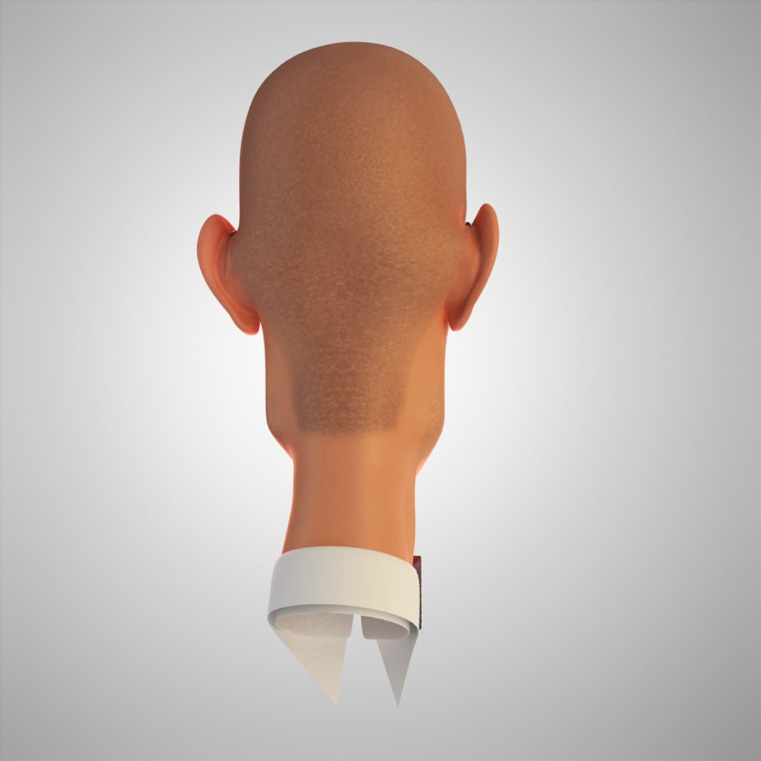3d Funny Head Cartoon