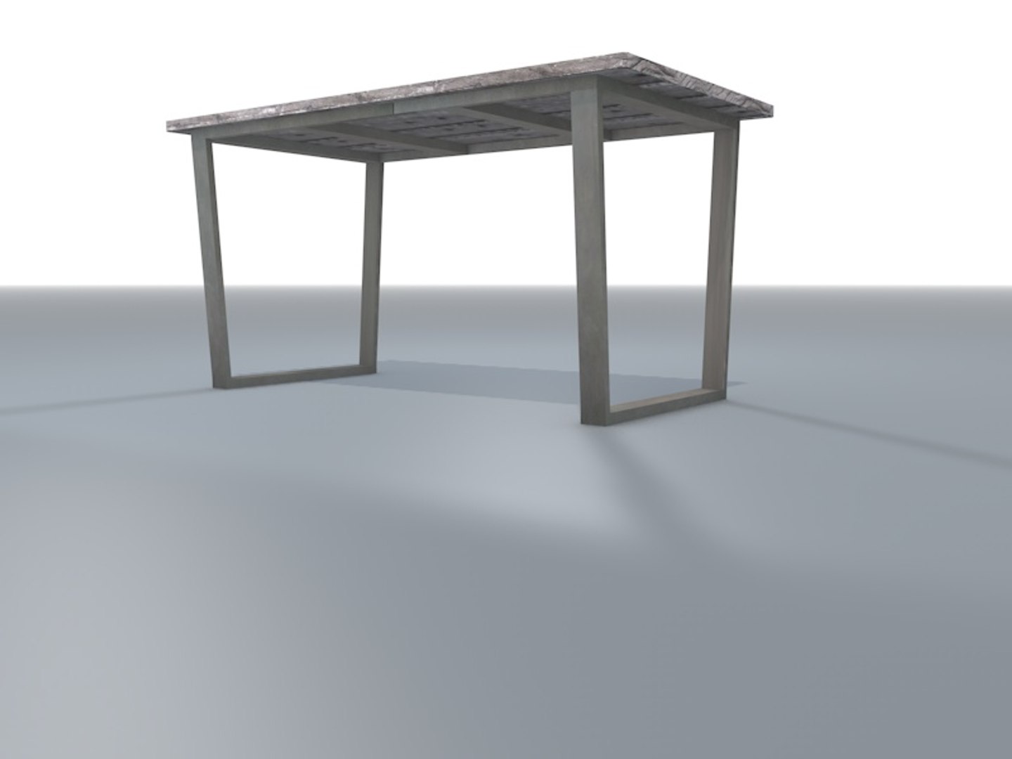 Rustic table 3D model - TurboSquid 1298124