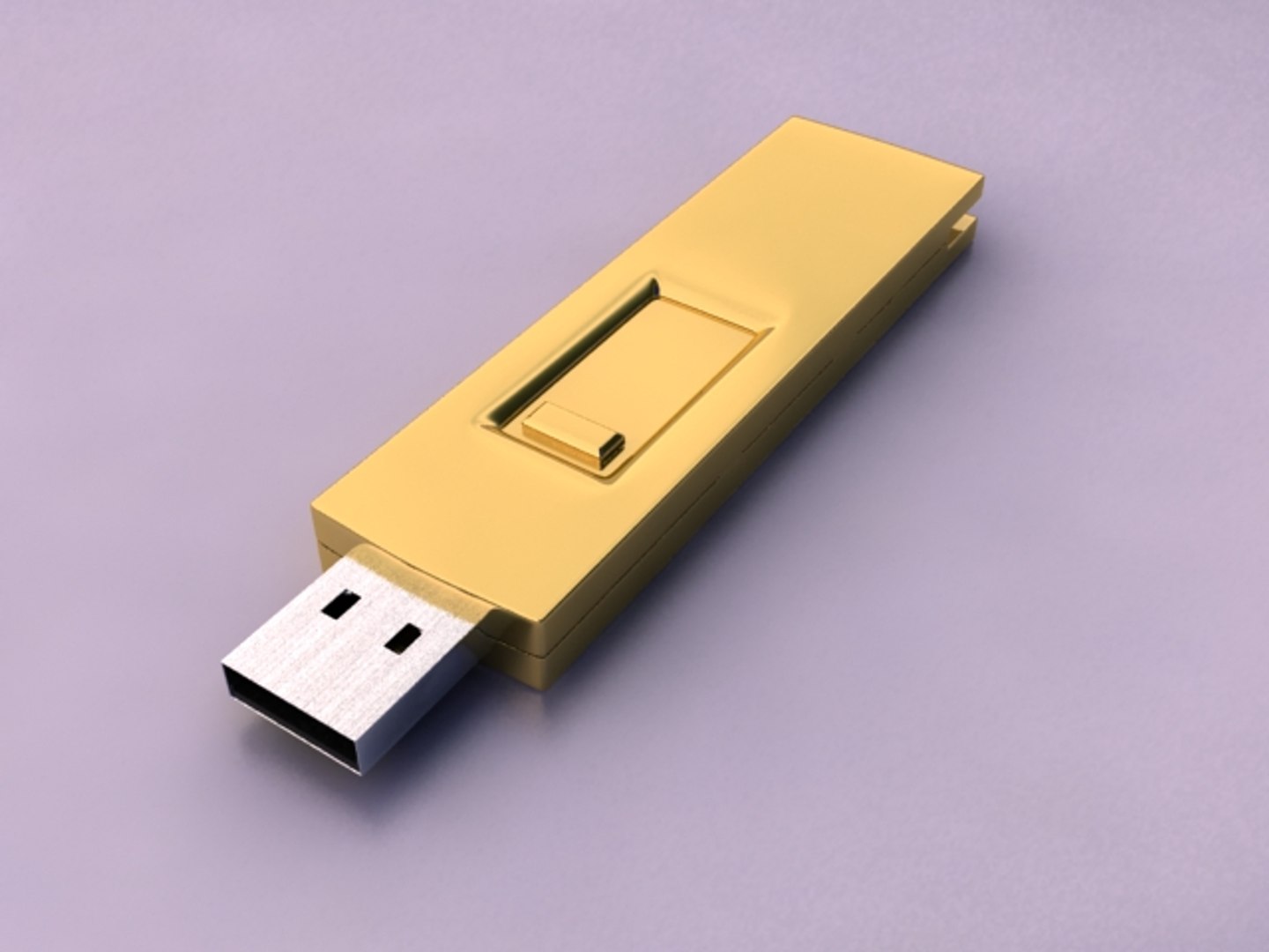3d computer usb flash drive model