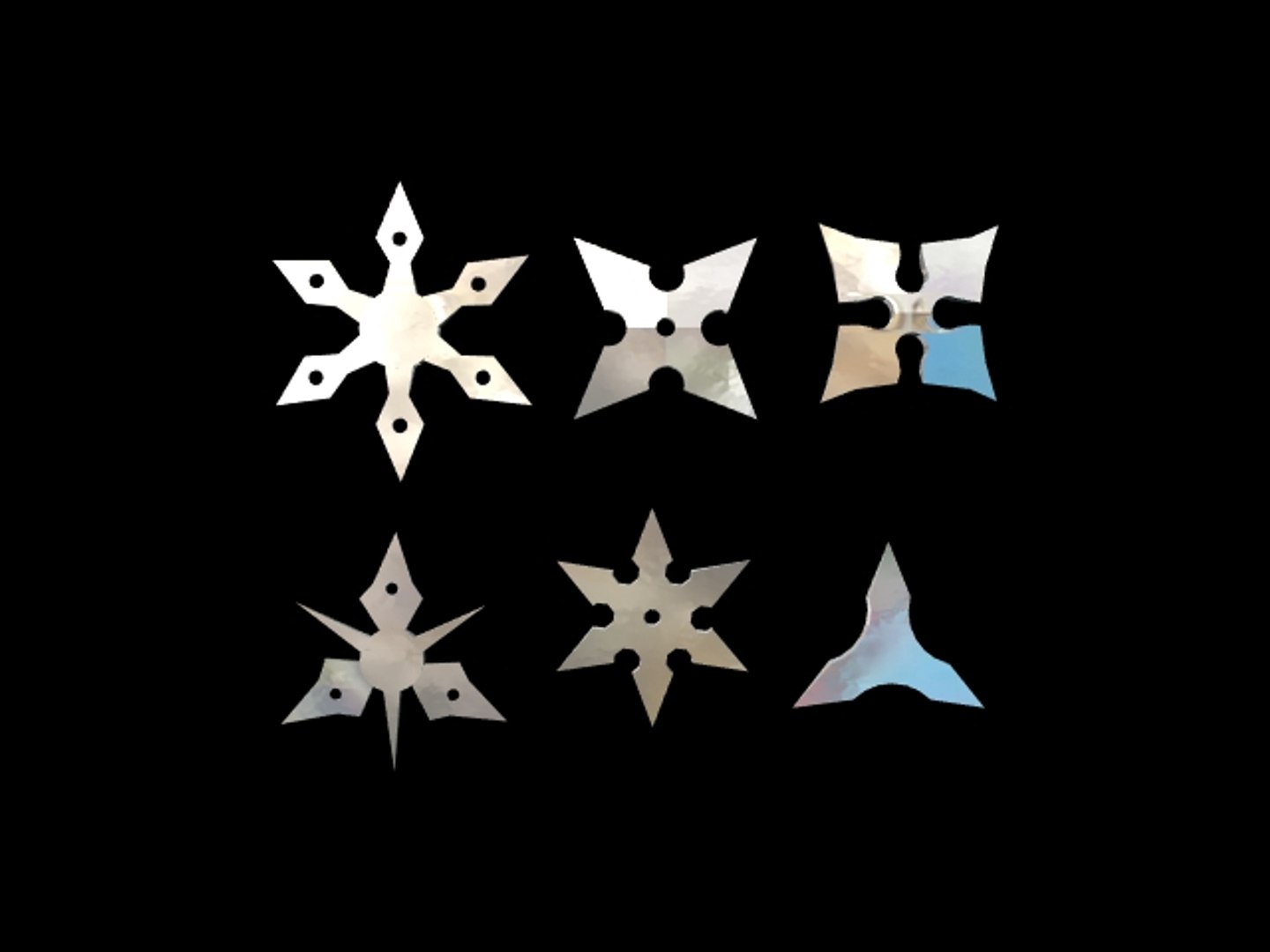 3d Model Throwing Stars