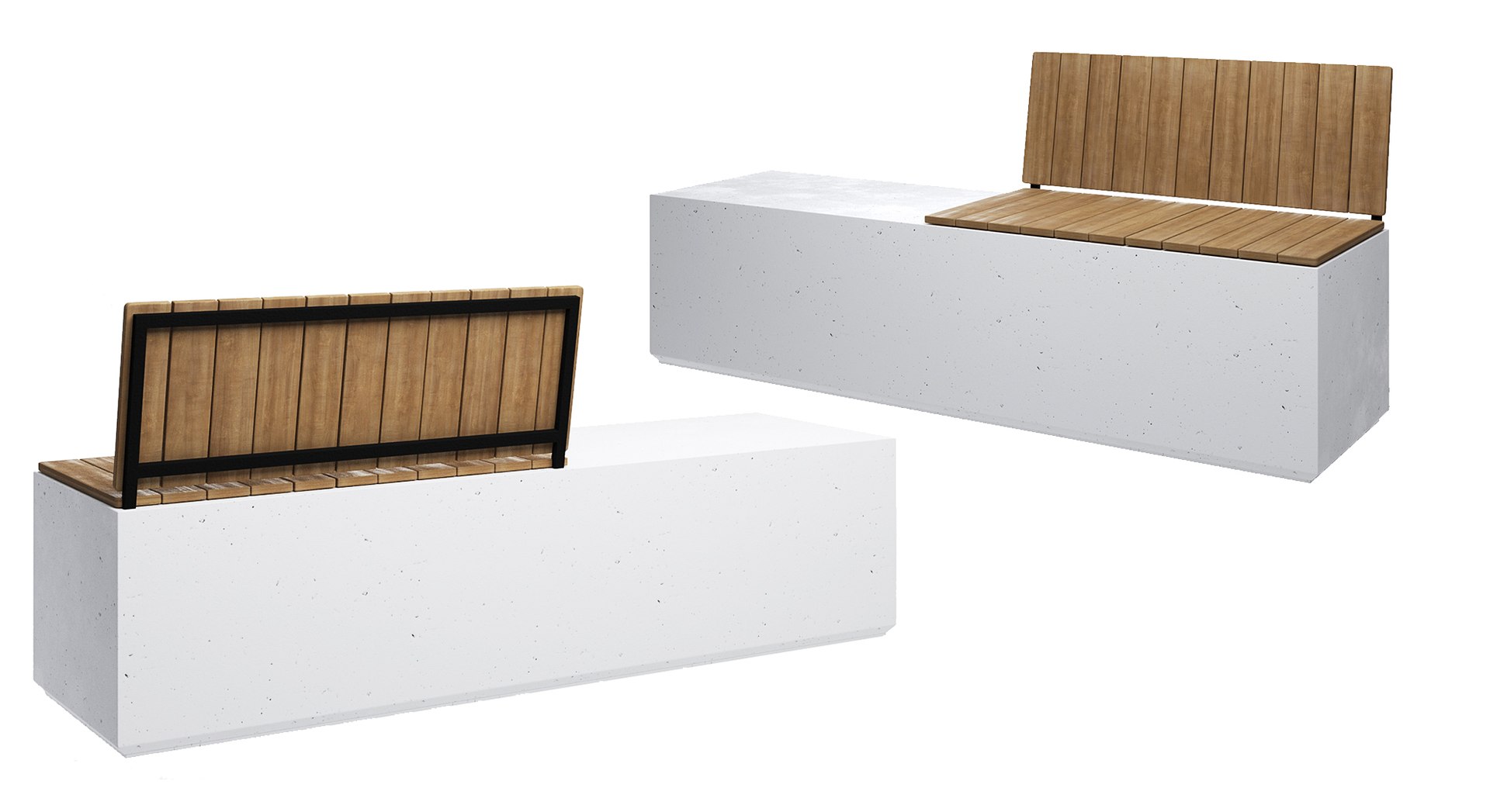 Concrete Bench - BOX WBH 3D Model - TurboSquid 2044982