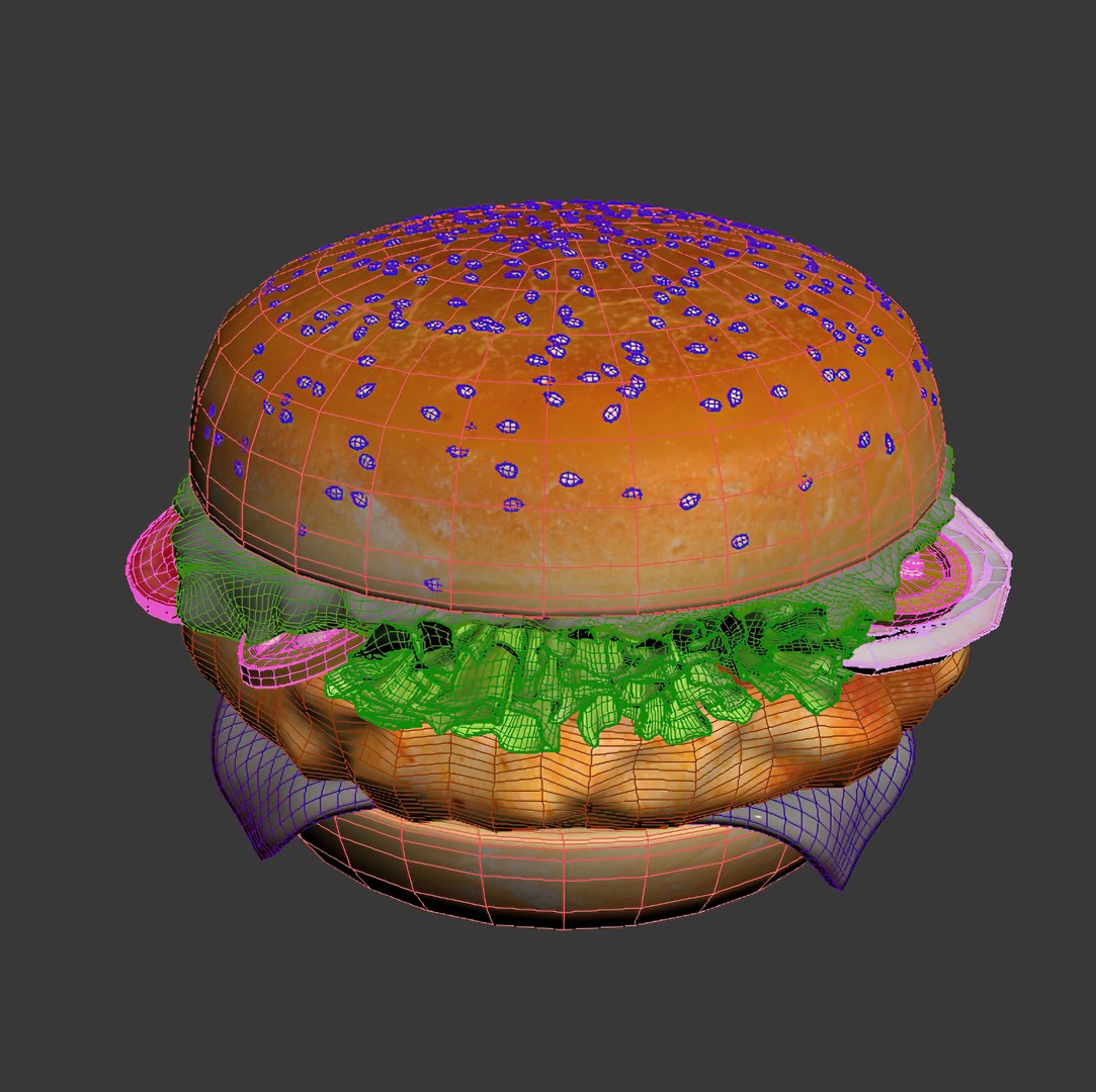 Burger 3D Model - TurboSquid 2022273