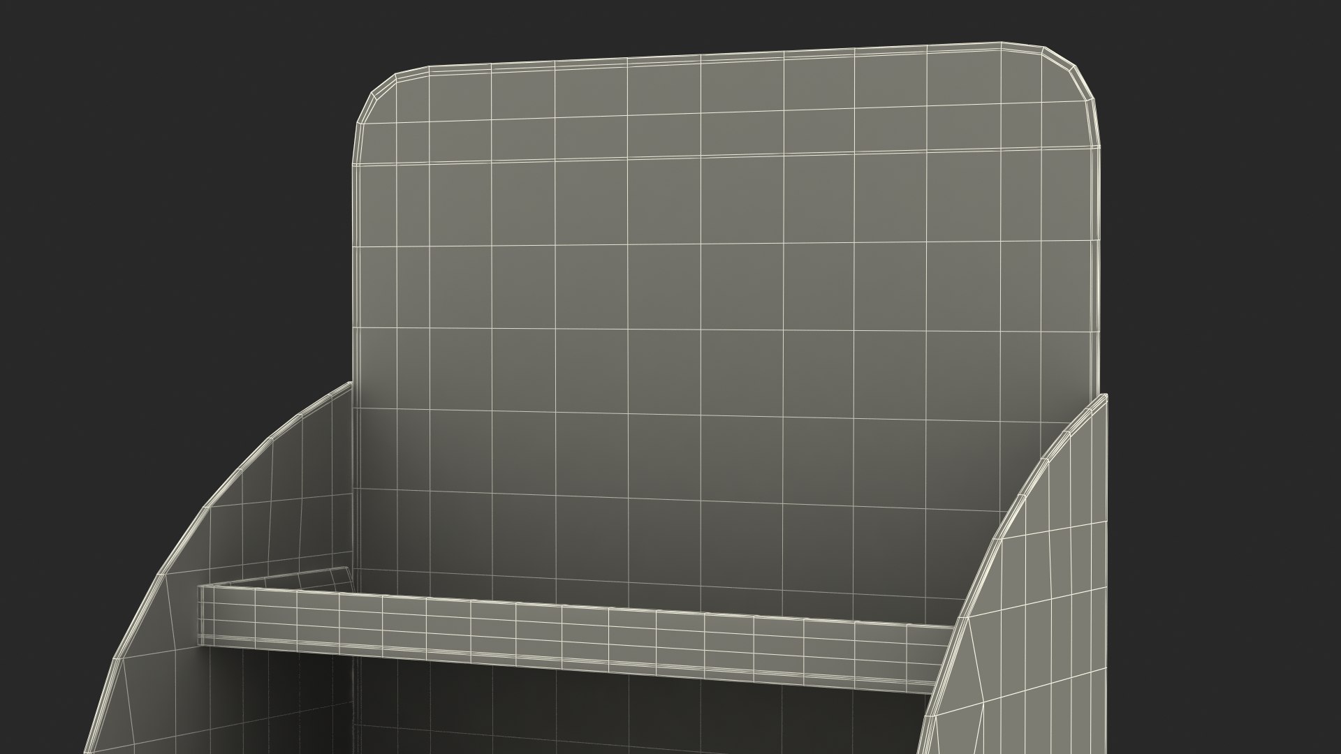 3D model Cardboard Counter Top Display White - TurboSquid 2133639