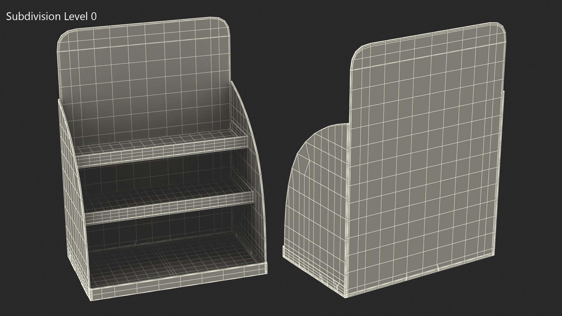 3D Model Cardboard Counter Top Display White - TurboSquid 2133639