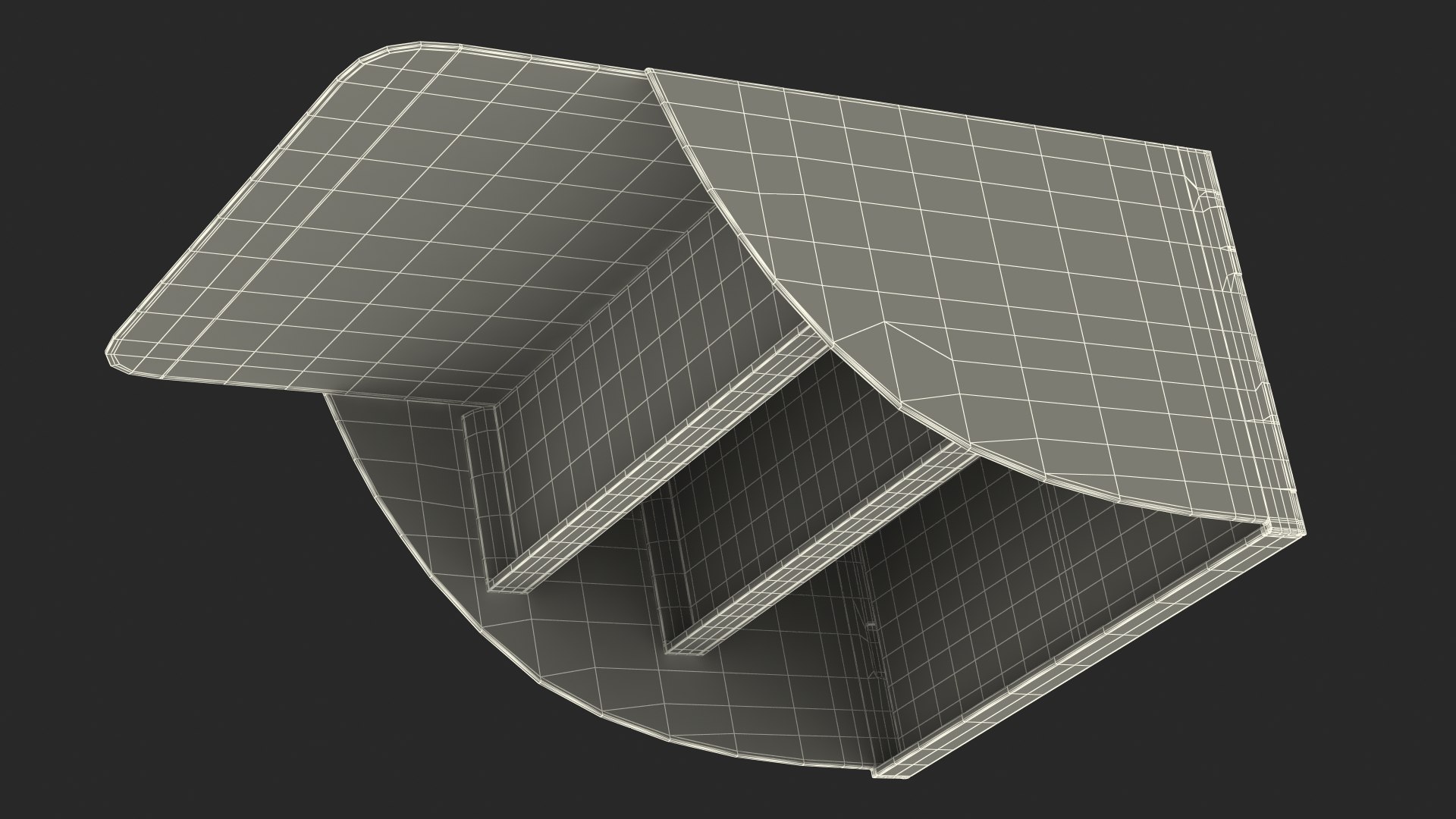 3D Model Cardboard Counter Top Display White - TurboSquid 2133639