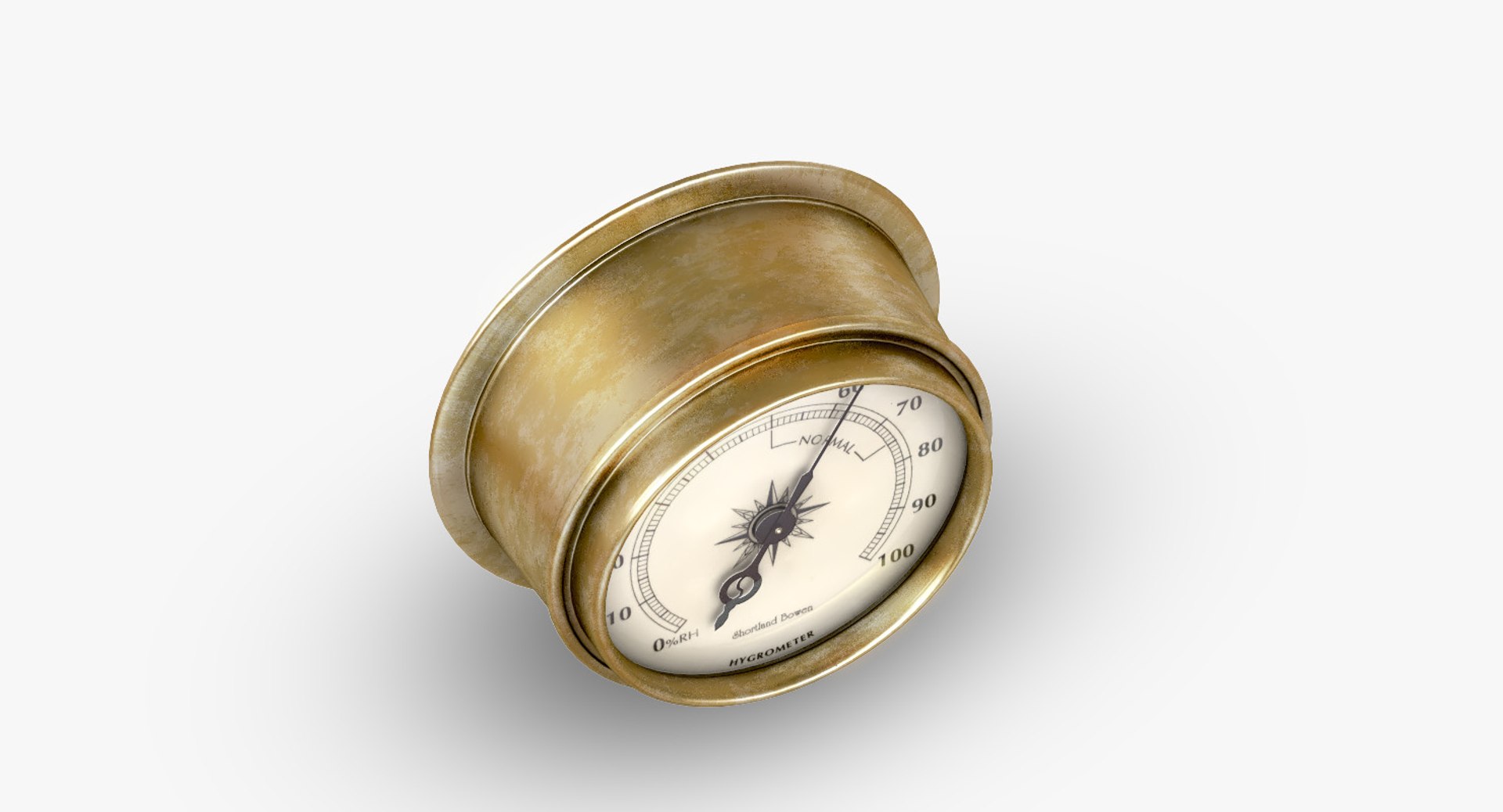 3D vintage hygrometer shortland bowen model - TurboSquid 1233686