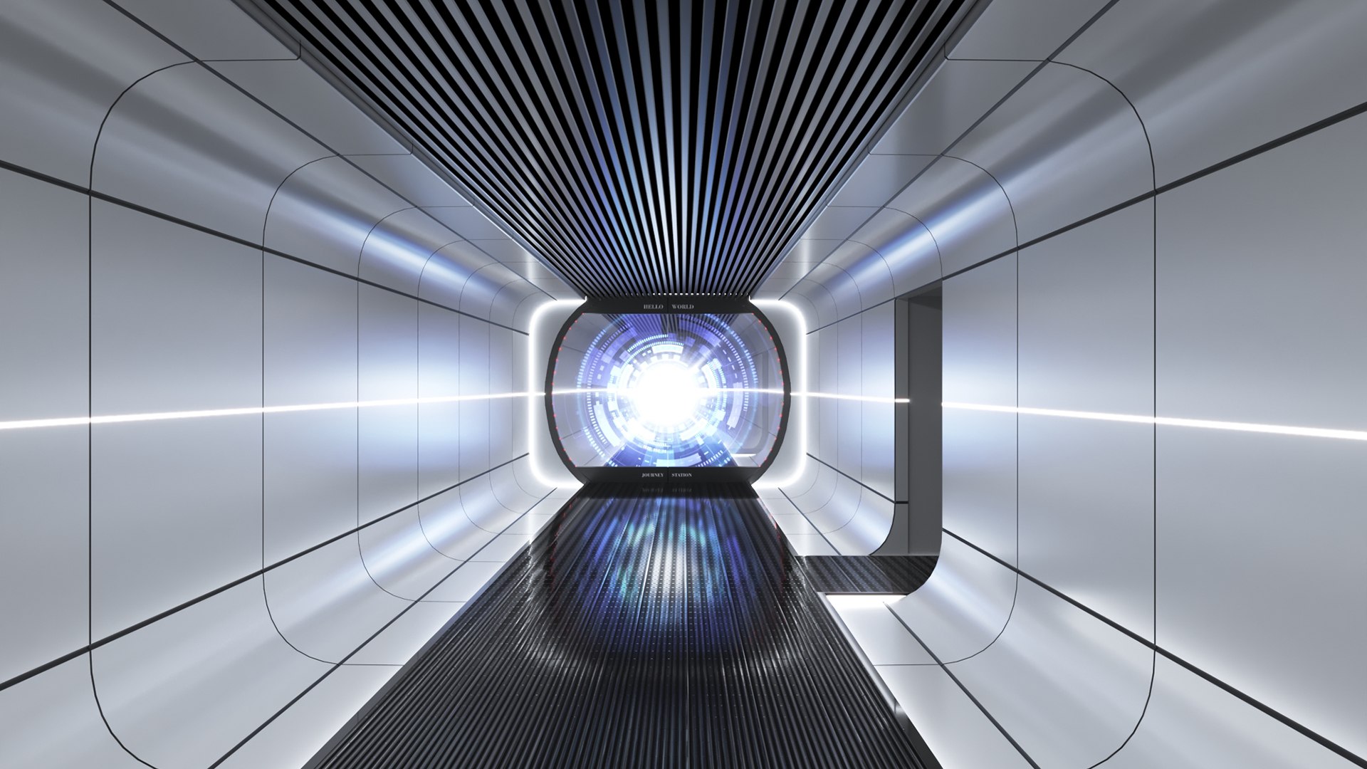 Sci-fi Hallway Model - TurboSquid 1802873