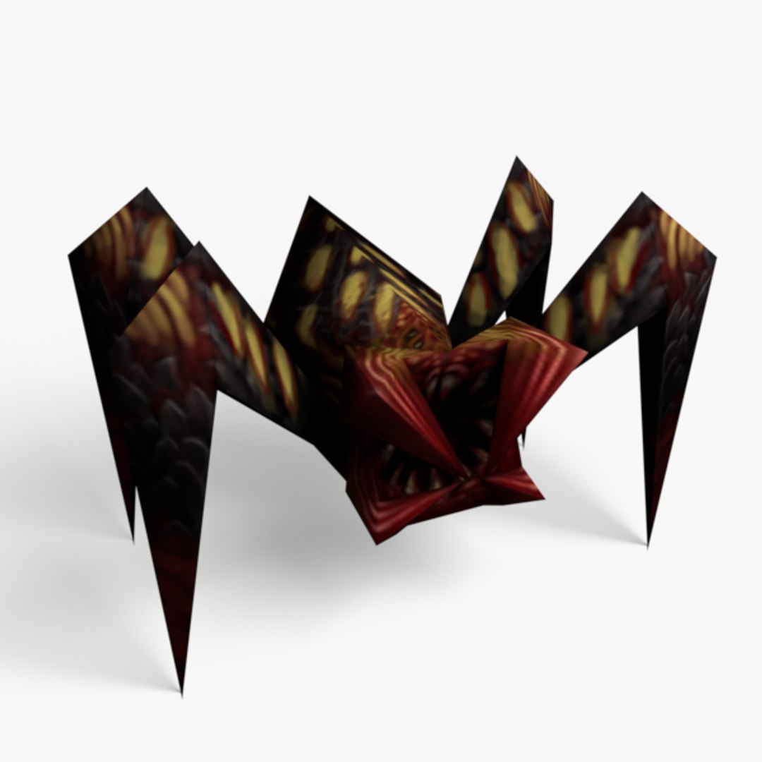 3d Spider Enemy Model