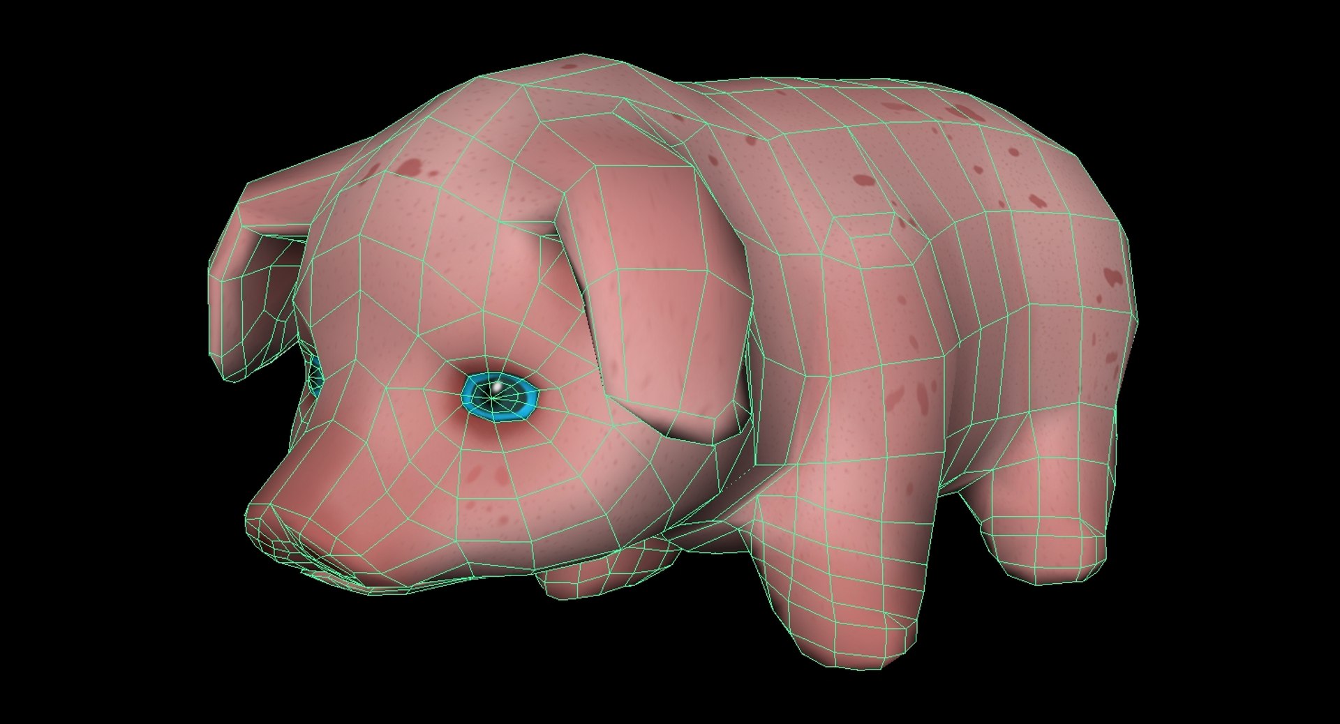 3d Model Piglet Animations Ready